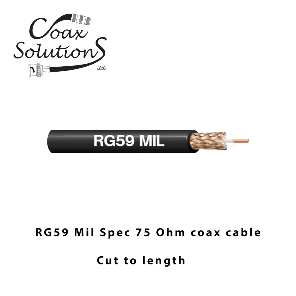 RG59BU-MIL-C-17F-Cut lengths